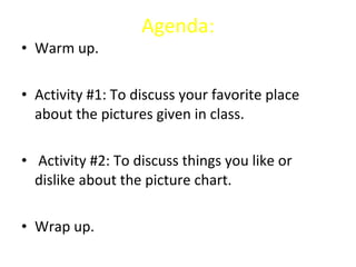 My favorites things, mini lesson plan, eliseo jacky and benjamin | PPT