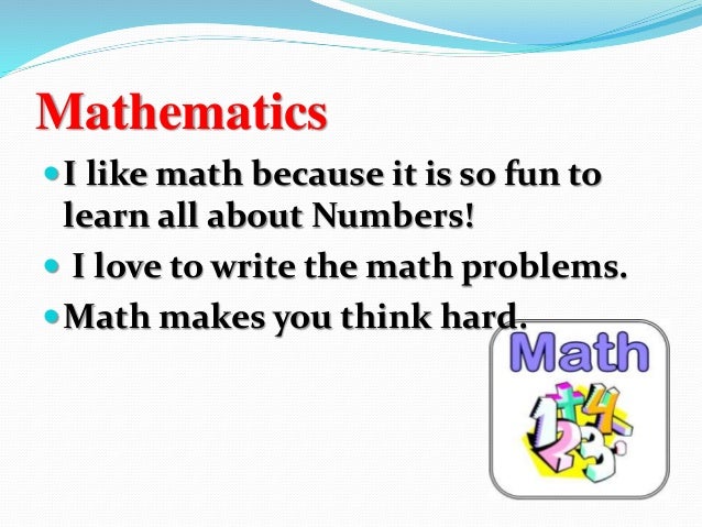 My favorite subjects