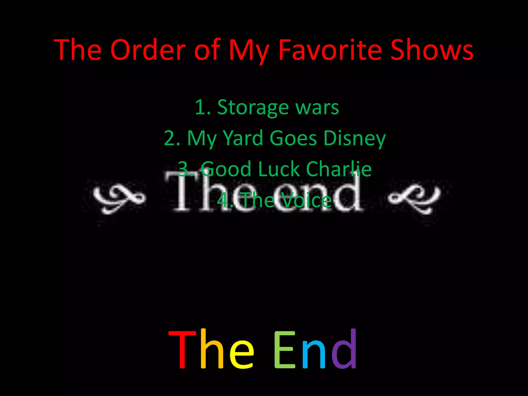 My favorite tv show | PPTX