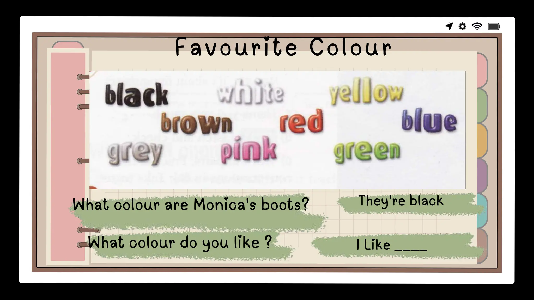 My Favourite clothes, places and colours.pptx