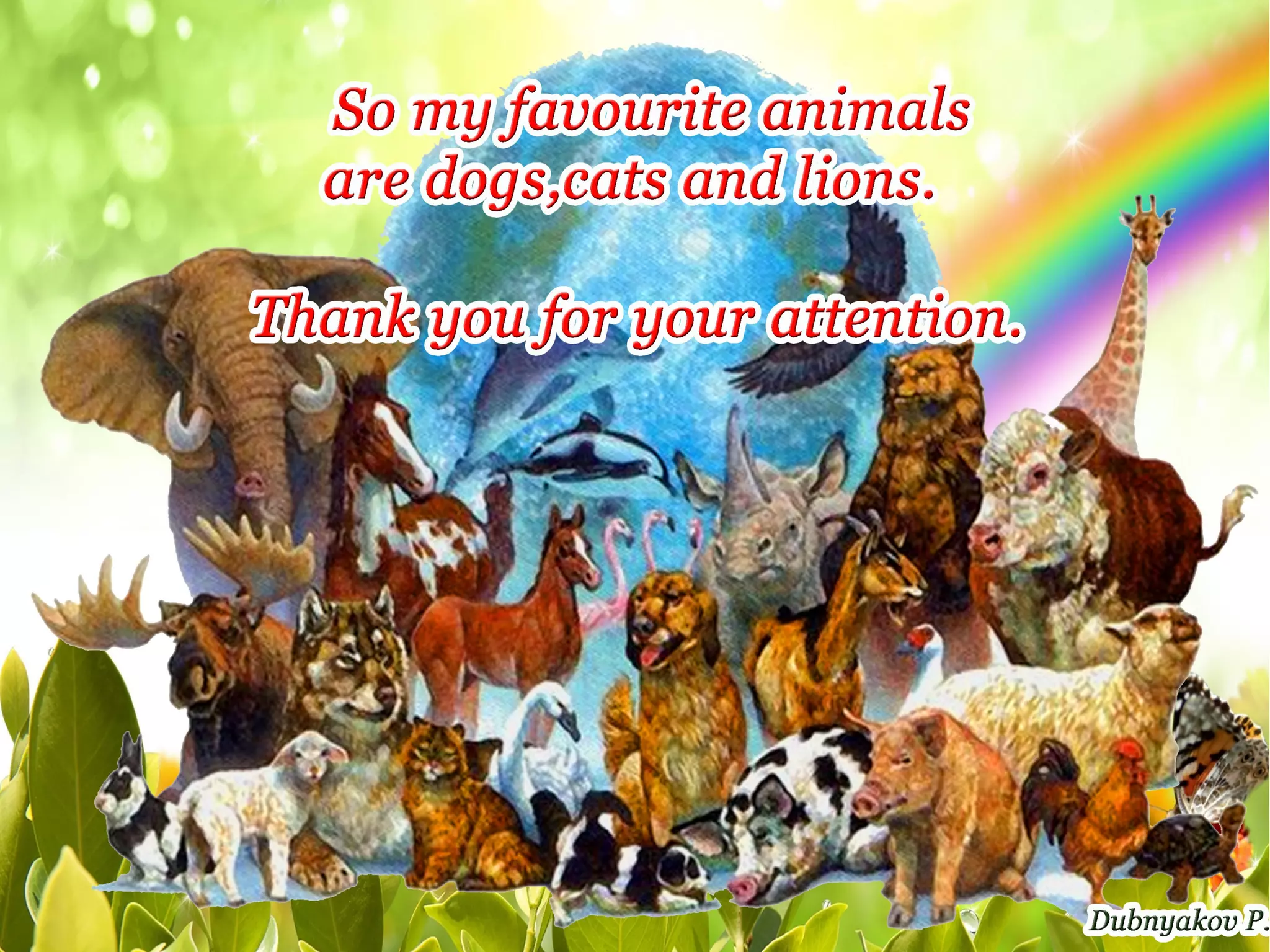 My favourite animals павел дубняков | ODP