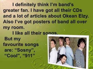 My favourite band | PPTX