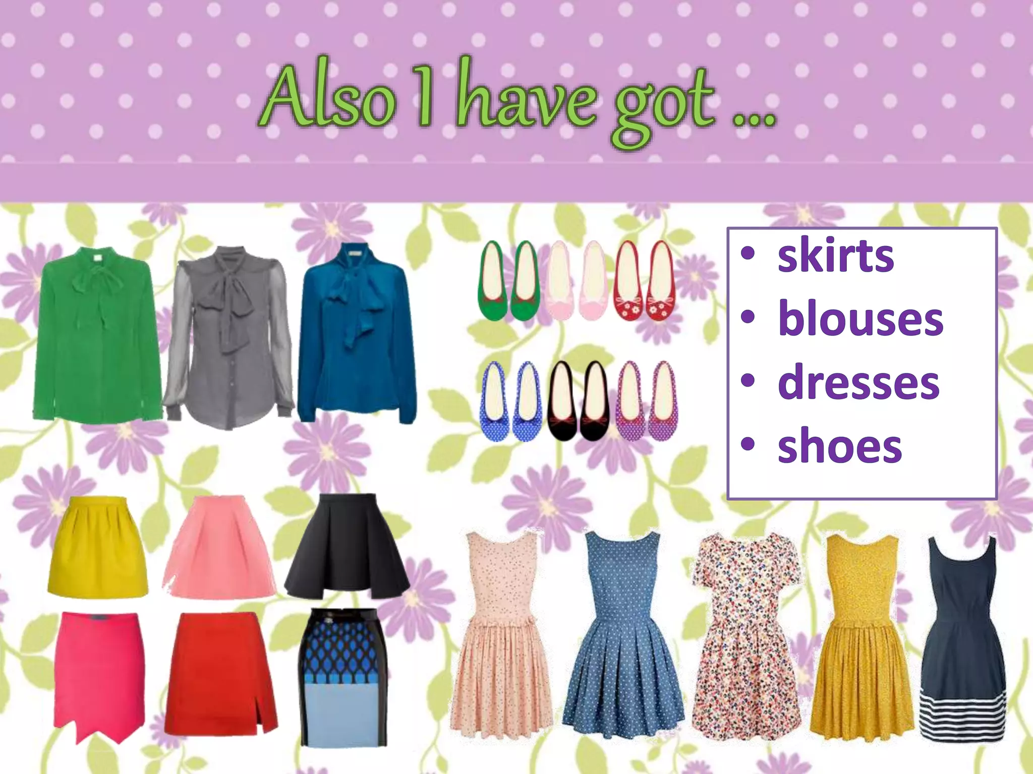 My favourite clothes | PPTX