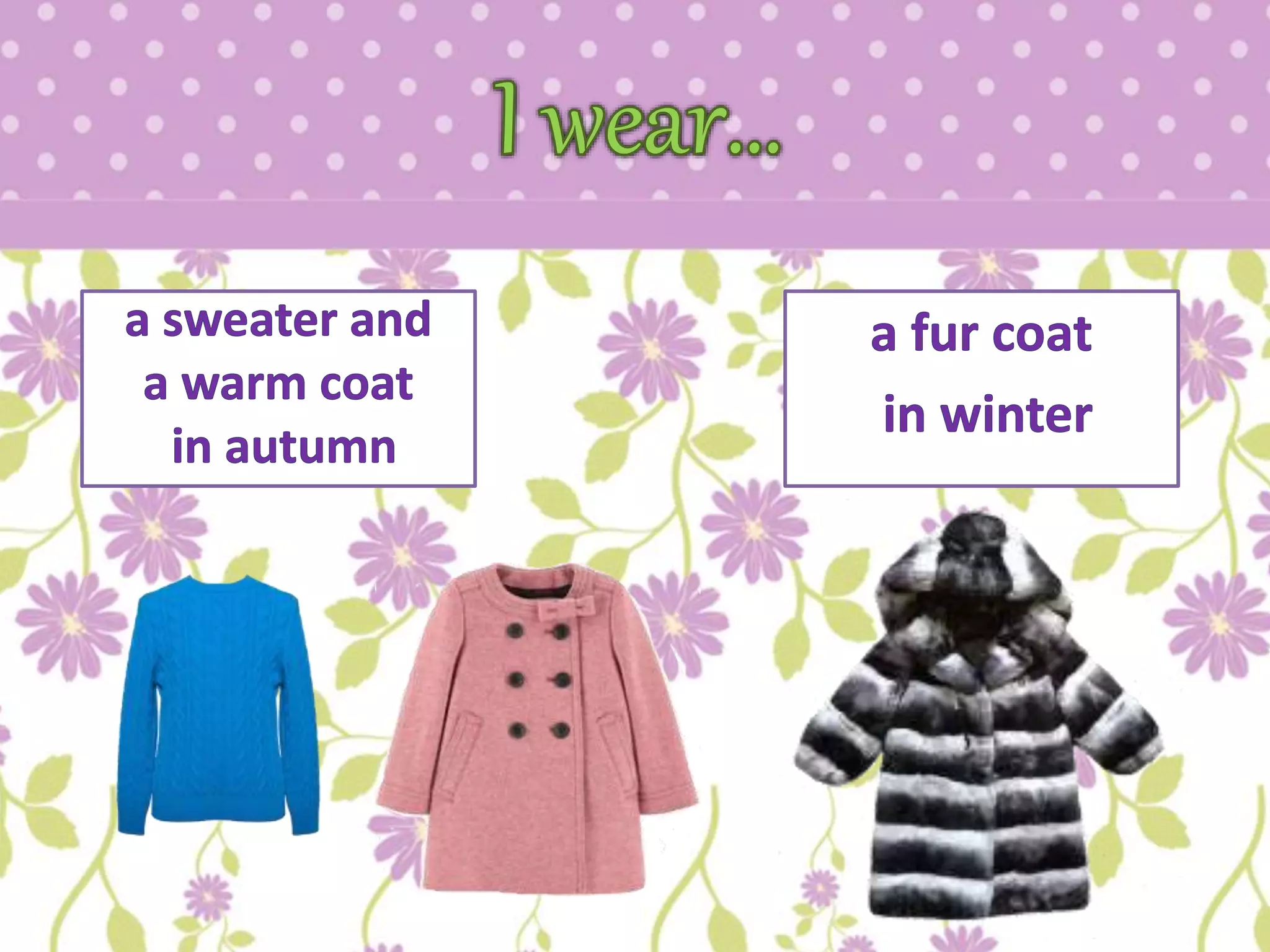 My favourite clothes | PPTX