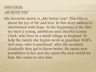 My favourite film | PPTX