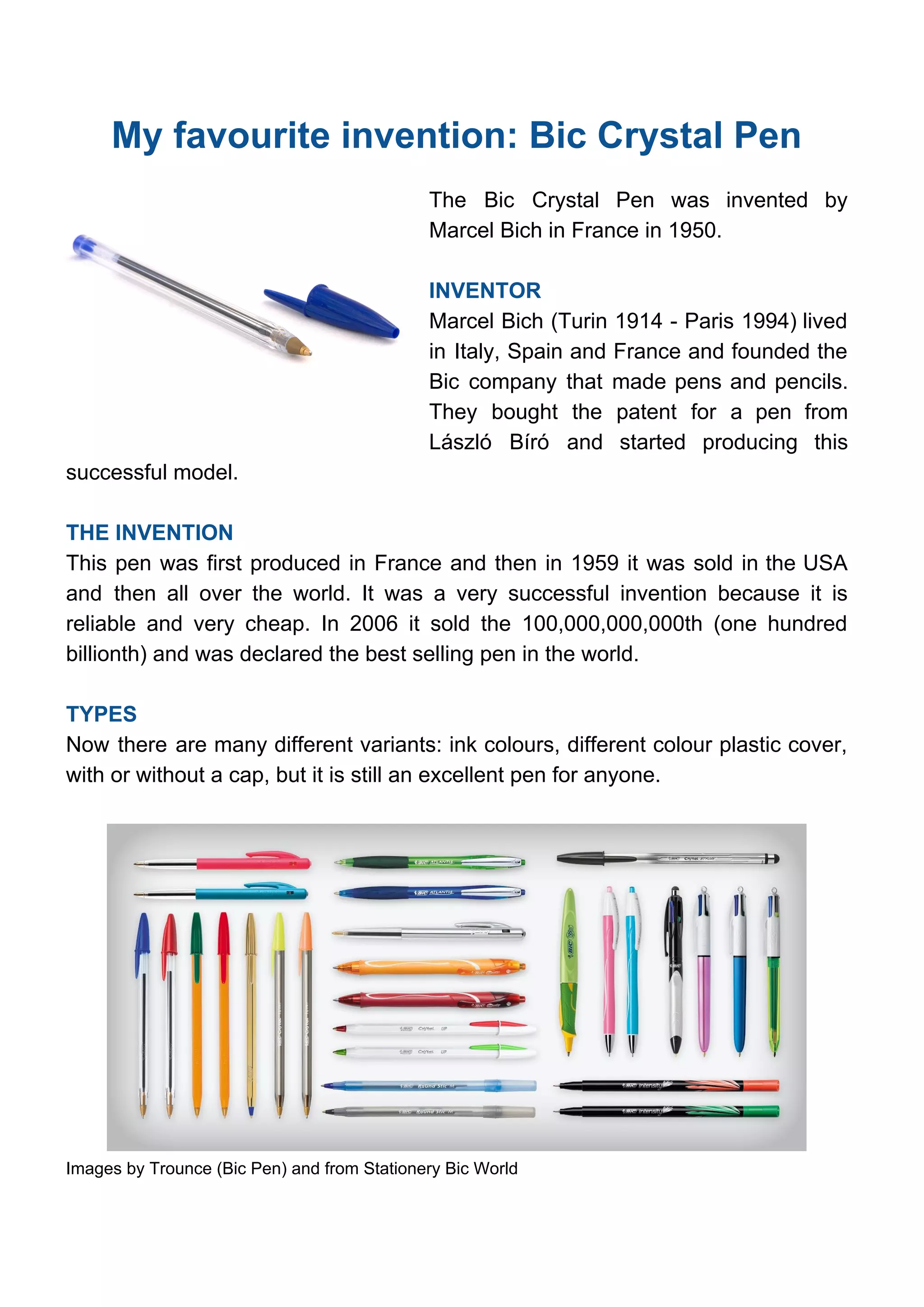 Bic Crystal pen | PDF