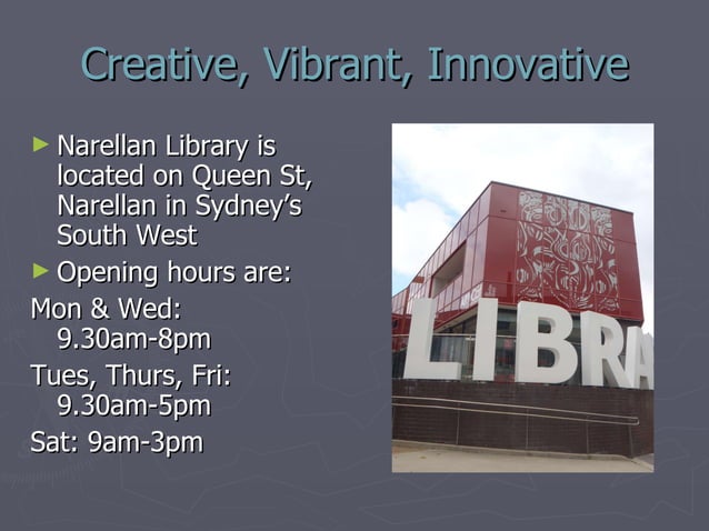 My favourite library | PPT | Technology & Computing