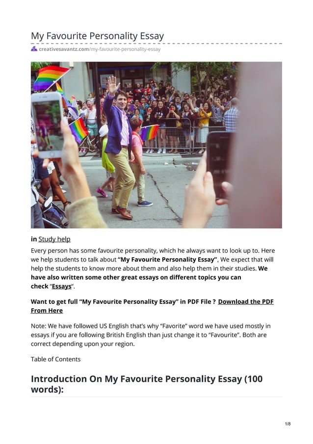 My favourite personality essay creativesavantz.com | Islam | Religion ...