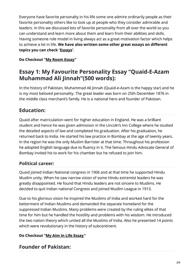My favourite personality essay creativesavantz.com | Islam | Religion ...