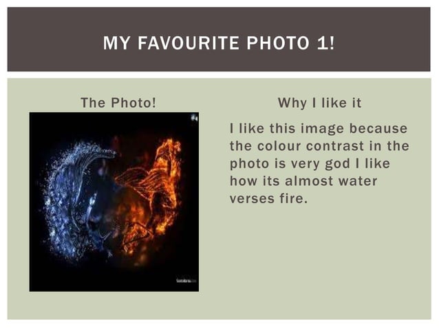 My favourite photos unit 9 task 6! | PPTX