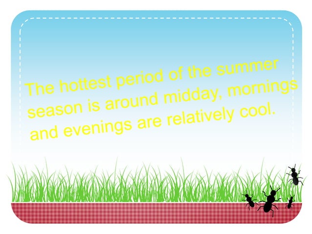 My favourite season is summer | PPTX