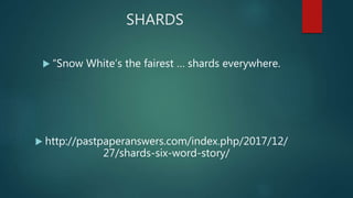 My favourite six word stories | PPTX