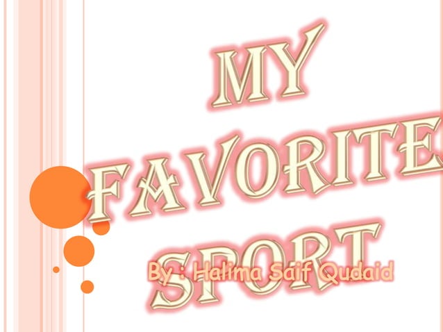 My favourite sport | PPTX