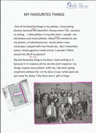 My favourite things | PDF