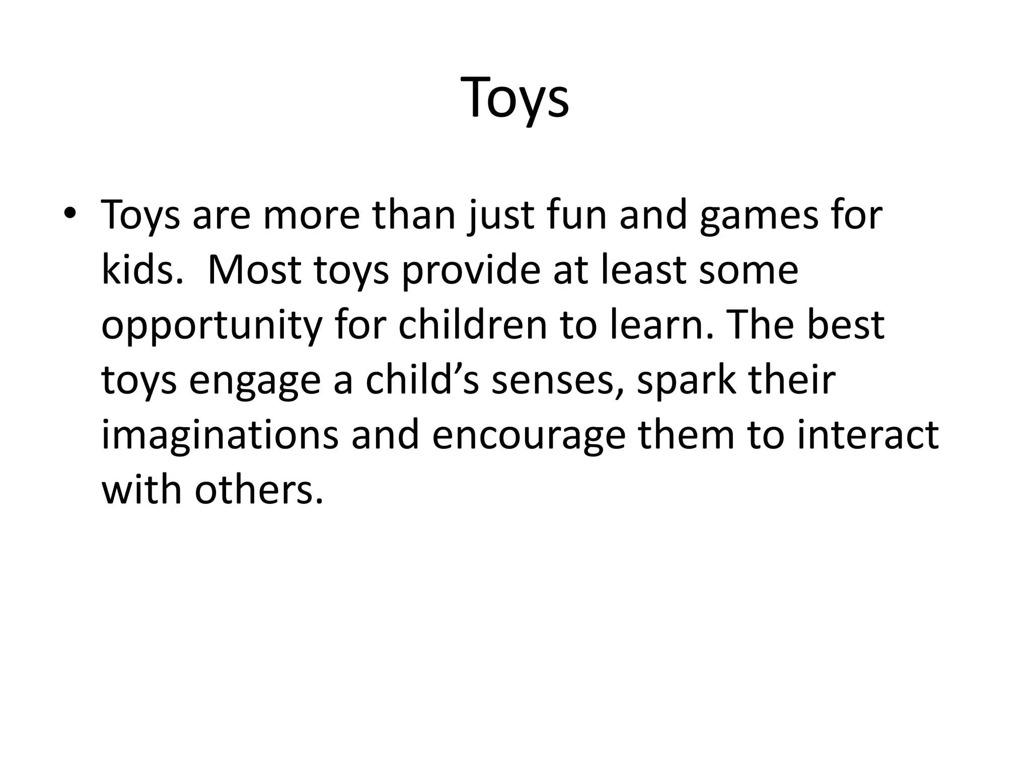 My Favourite Toy Ppt