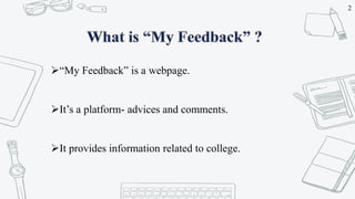 My feedback | PPT