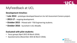 Moodle My feedback: view and compare assessment feedback (MoodleMoot IE ...