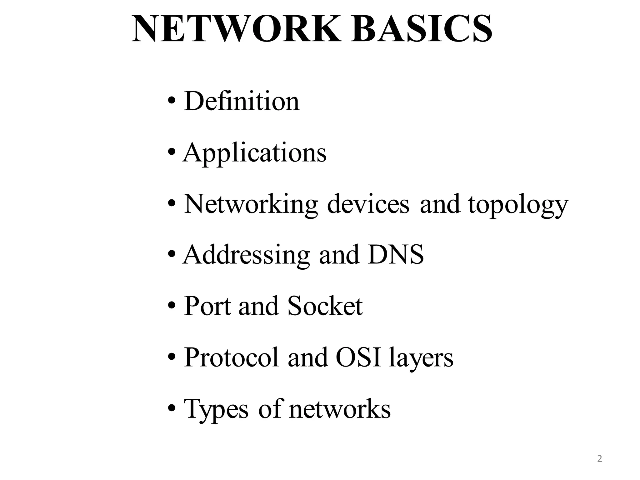 Network Concepts | PDF