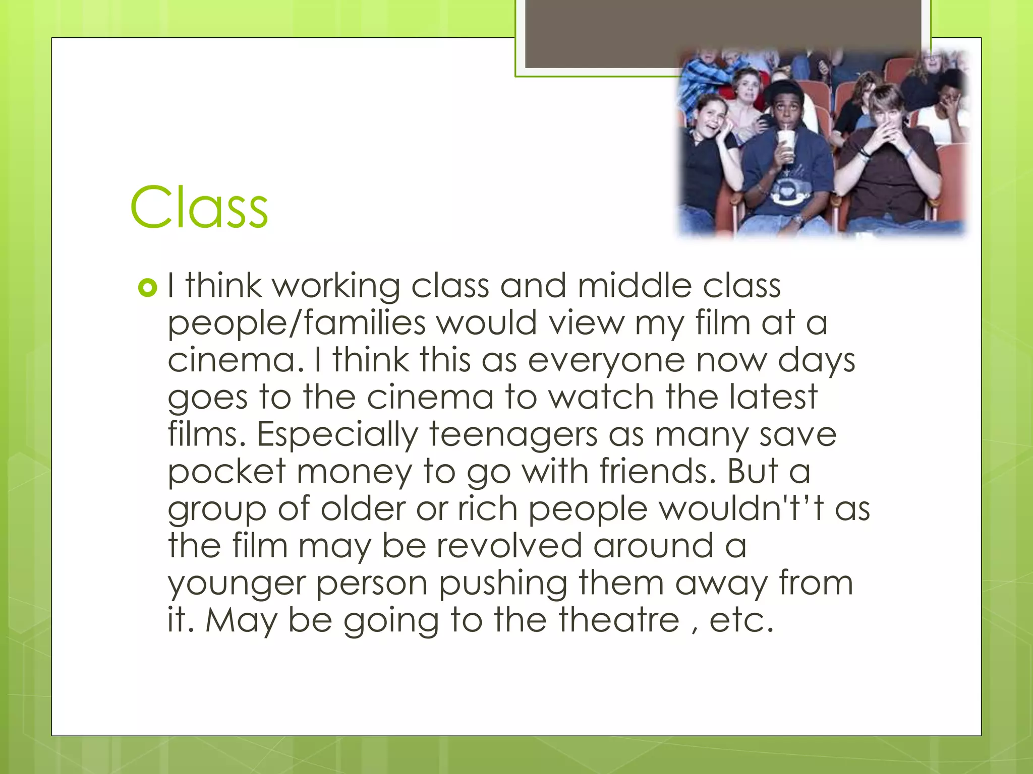 My film target audience | PPTX