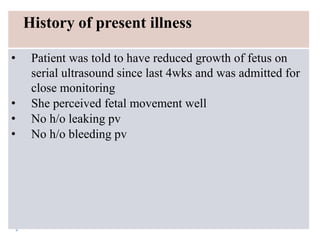 intra uterine fetal growth restriction | PPTX