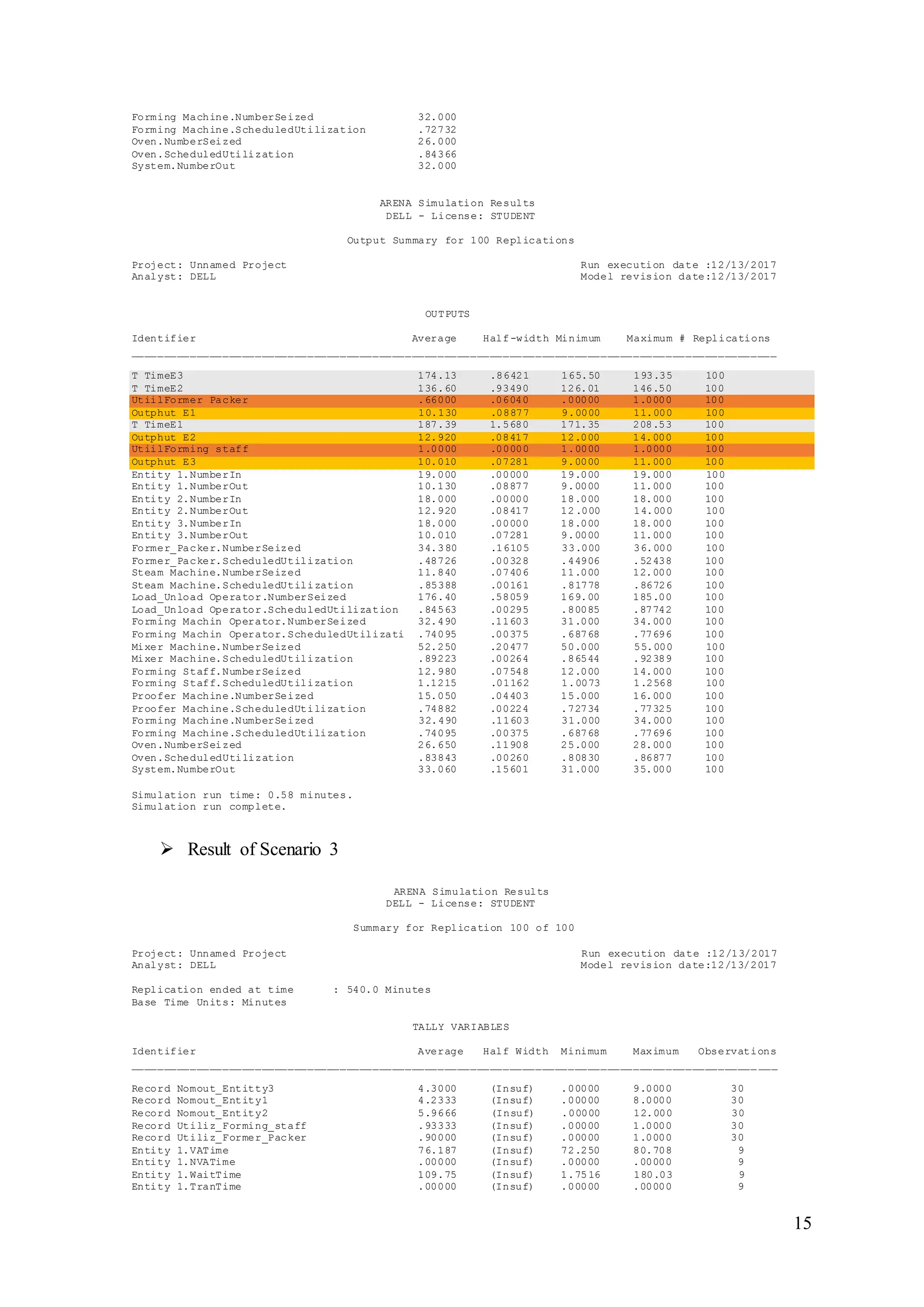 Bakery Production Using Arena Simulation | DOCX
