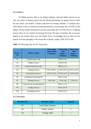 Bakery Production Using Arena Simulation | DOCX