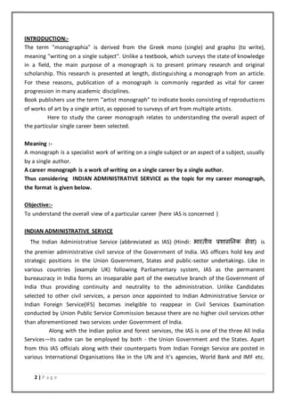 career monograph | DOCX