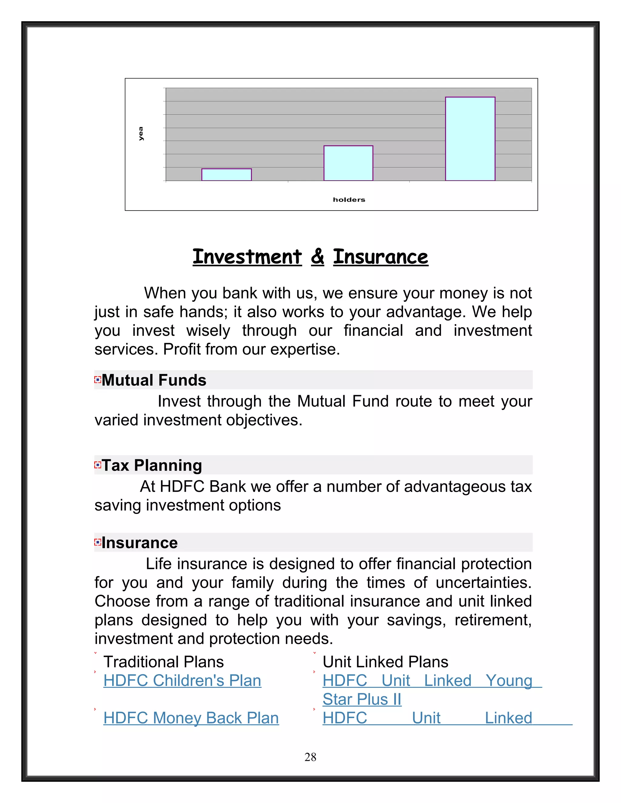 HDFC bank project report | DOC