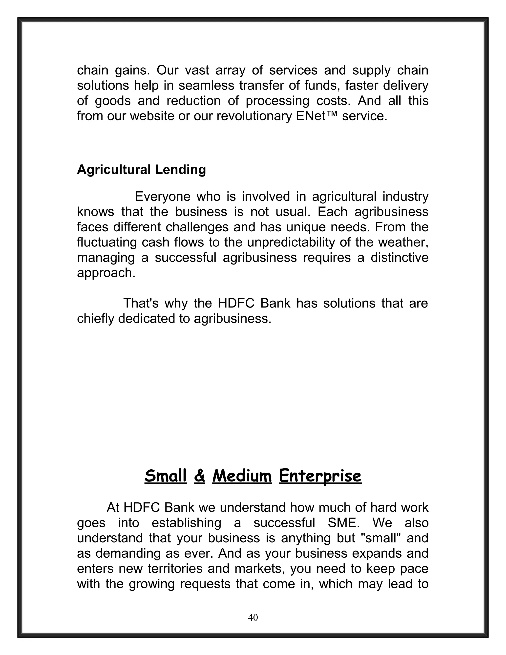 HDFC bank project report | DOC