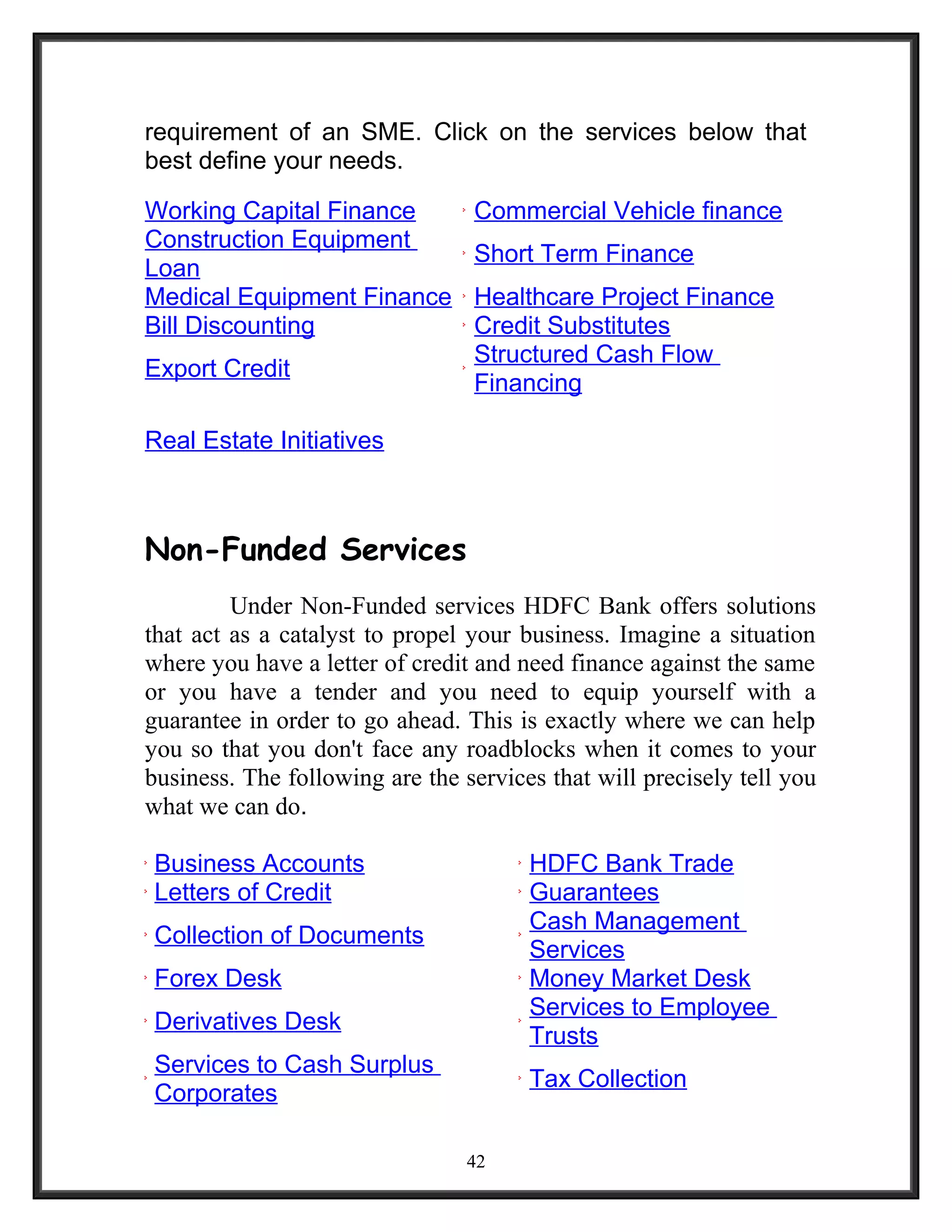 HDFC bank project report | DOC | Business Banking & Finance | Business