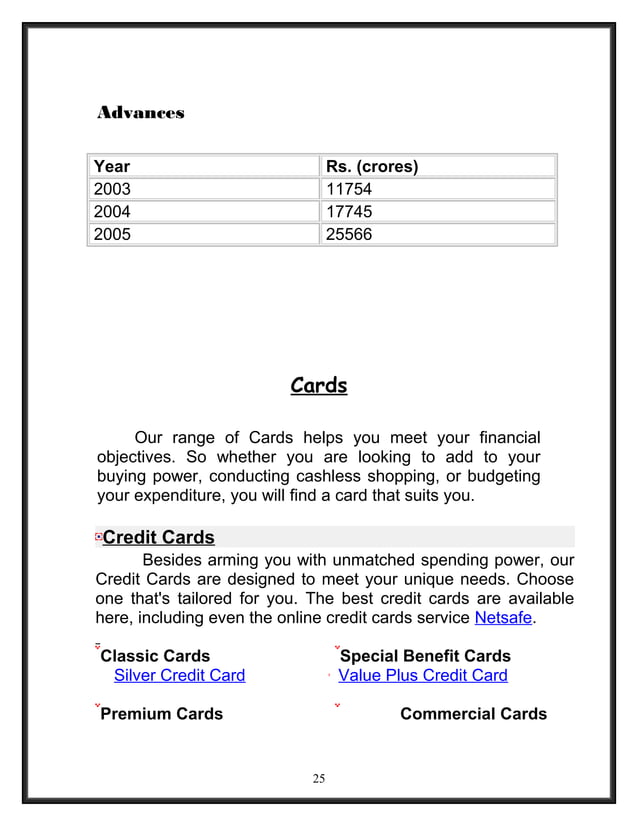 HDFC bank project report | DOC | Business Banking & Finance | Business