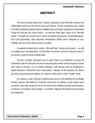 Microsoft Surface Report | PDF