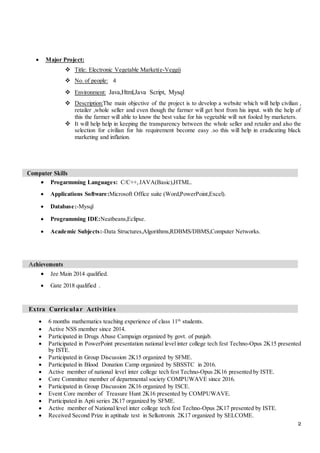 fresher resume | PDF