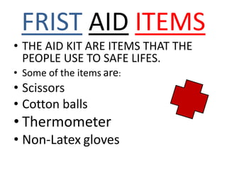 My first aid kit | PPT