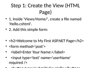 My_First_ASP.NET_Page My PRoject for A.pptx