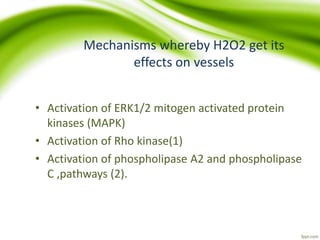 H2O2 in physiological and pathological states | PPTX
