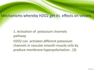 H2O2 in physiological and pathological states | PPTX