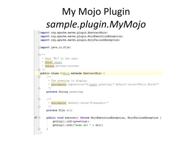 My First MOJO Plugin | PPT
