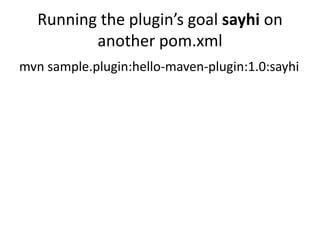 My First MOJO Plugin | PPT