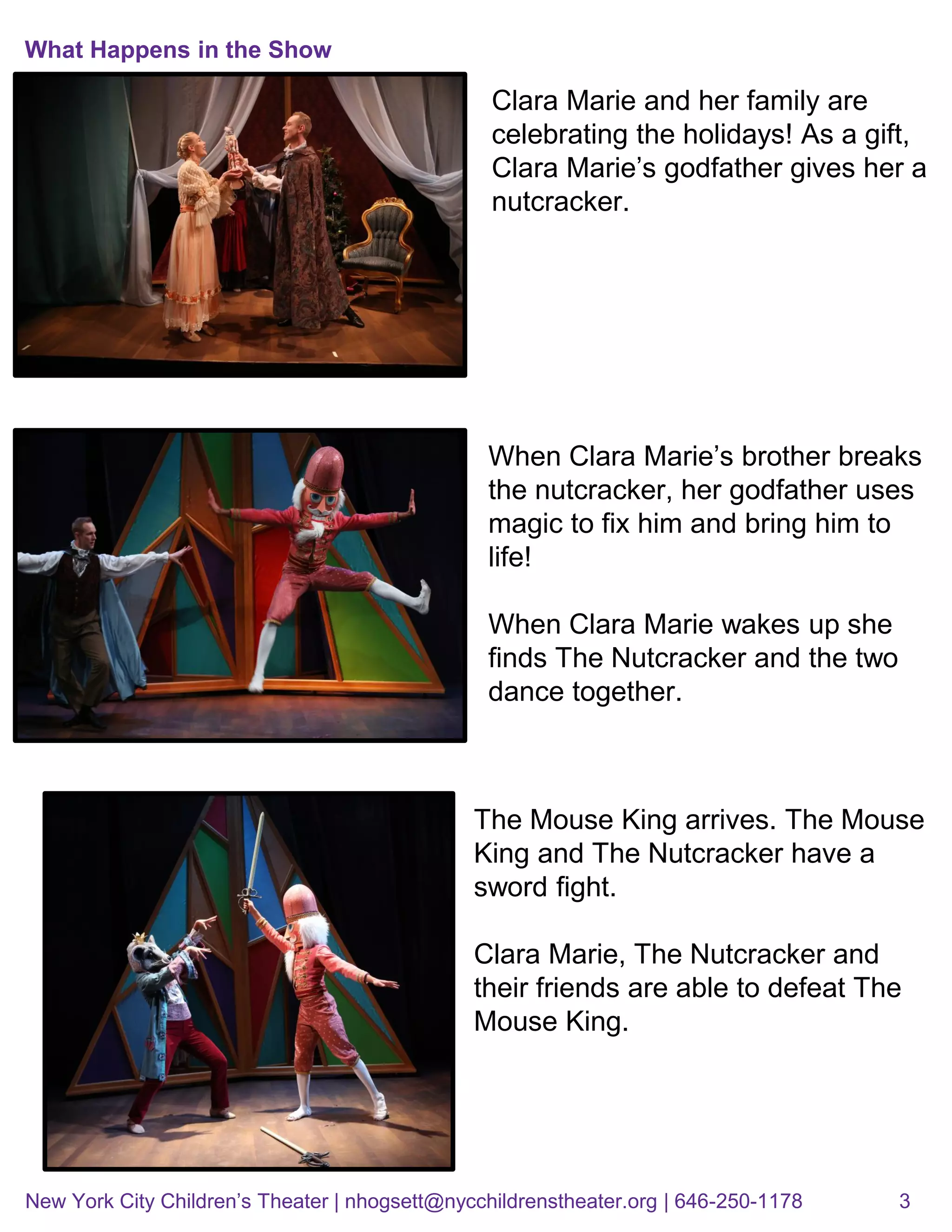 My First Nutcracker | What Happens in the Story | PDF