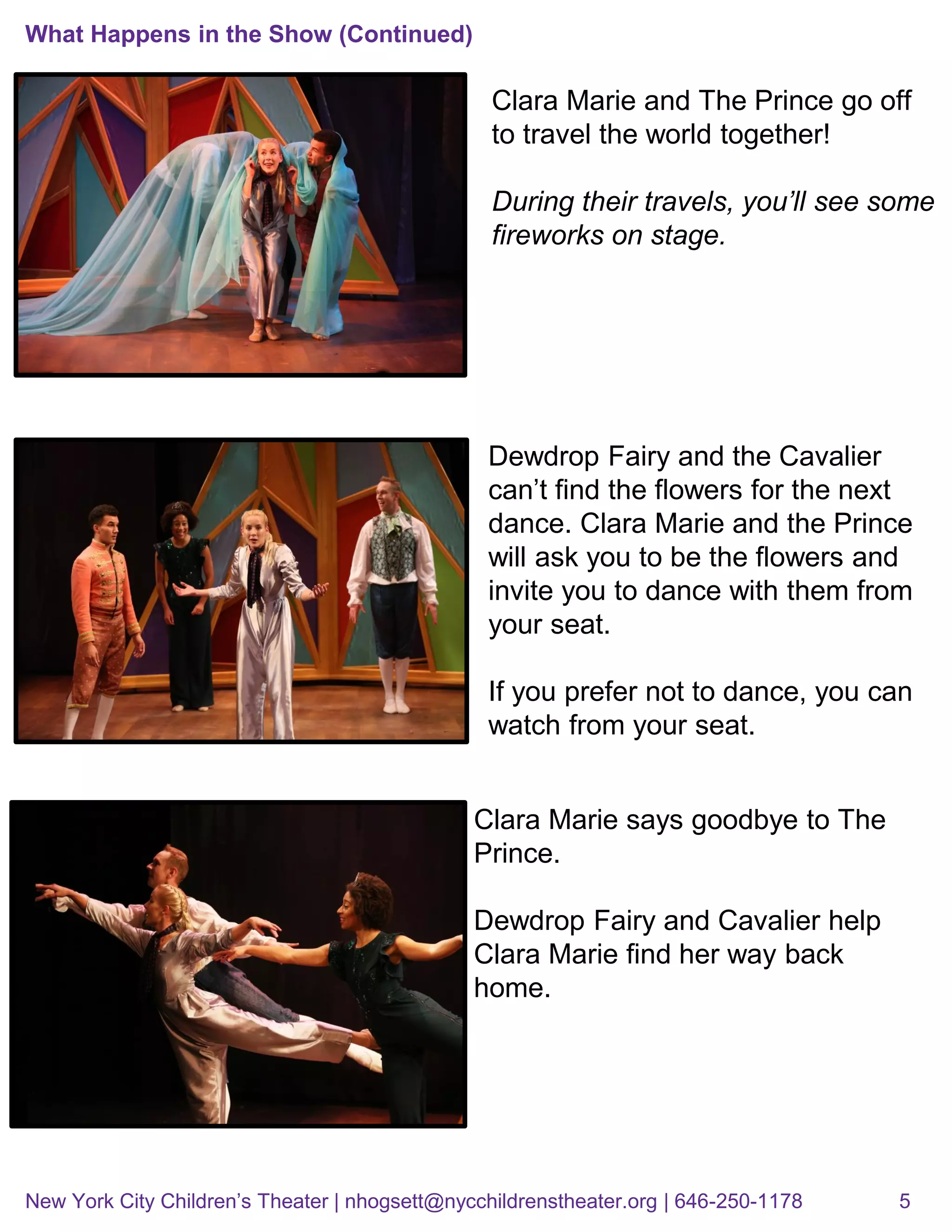 My First Nutcracker | What Happens in the Story | PDF