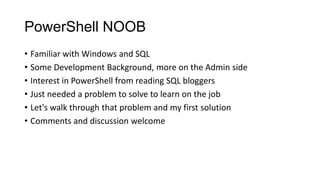 My first powershell script | PPT