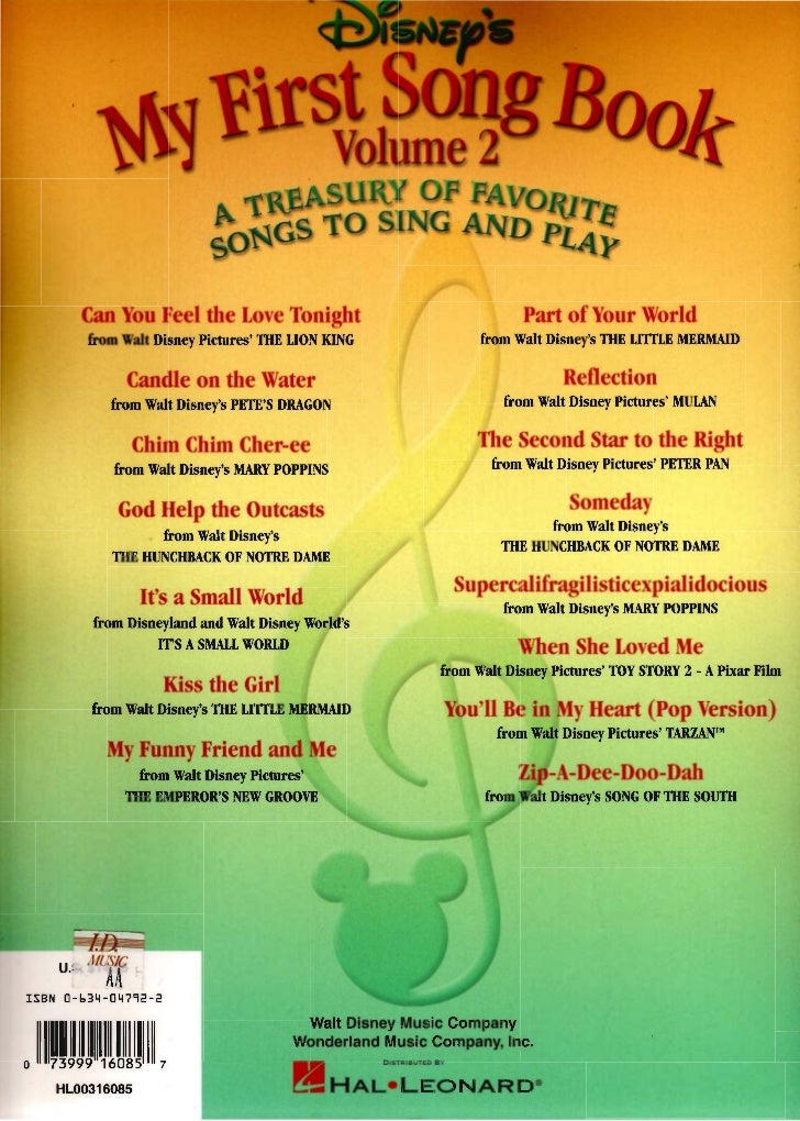 My first song book(vol2) disney | PDF