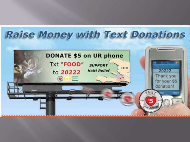 Charity Donation, Text Donation | PPT