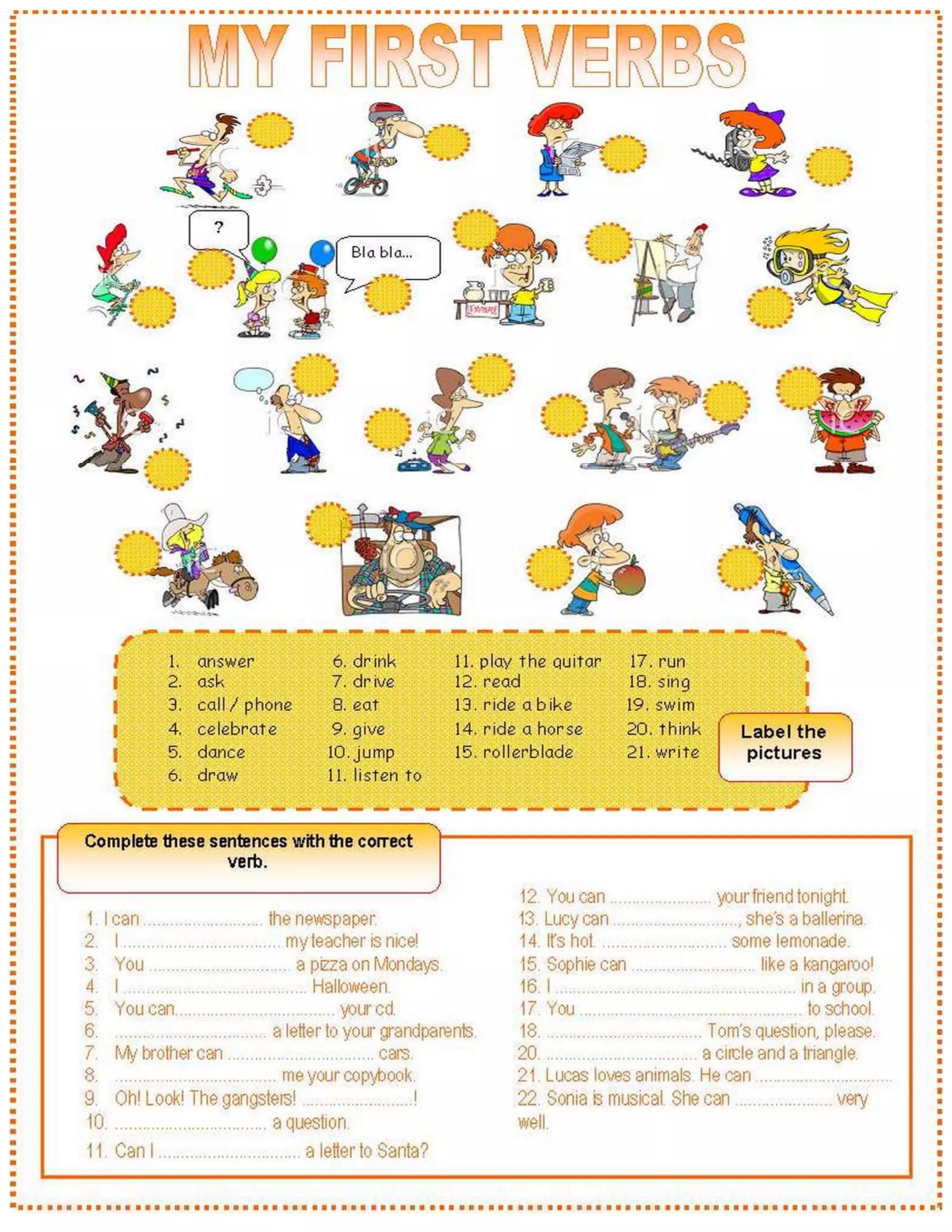 My first verbs | PDF