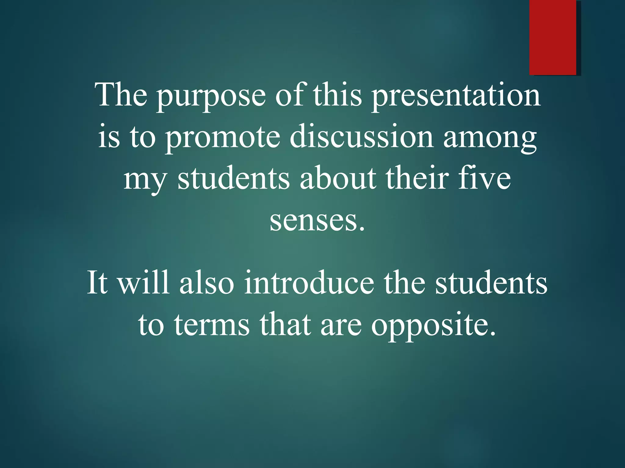 My five senses | PPT