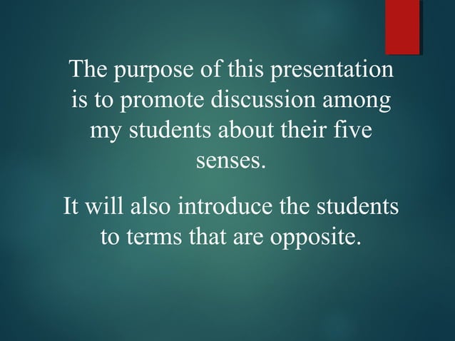 My five senses | PPT