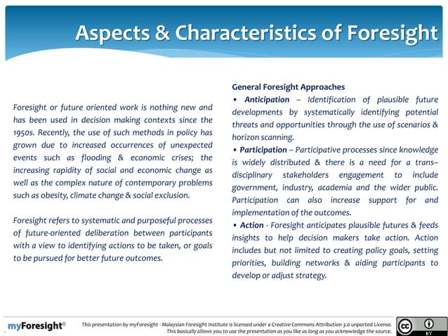 myForesight - Malaysian Foresight Institute | PPT