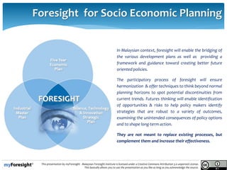 myForesight - Malaysian Foresight Institute | PDF