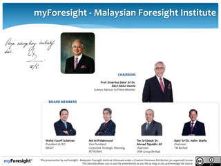 myForesight - Malaysian Foresight Institute | PDF
